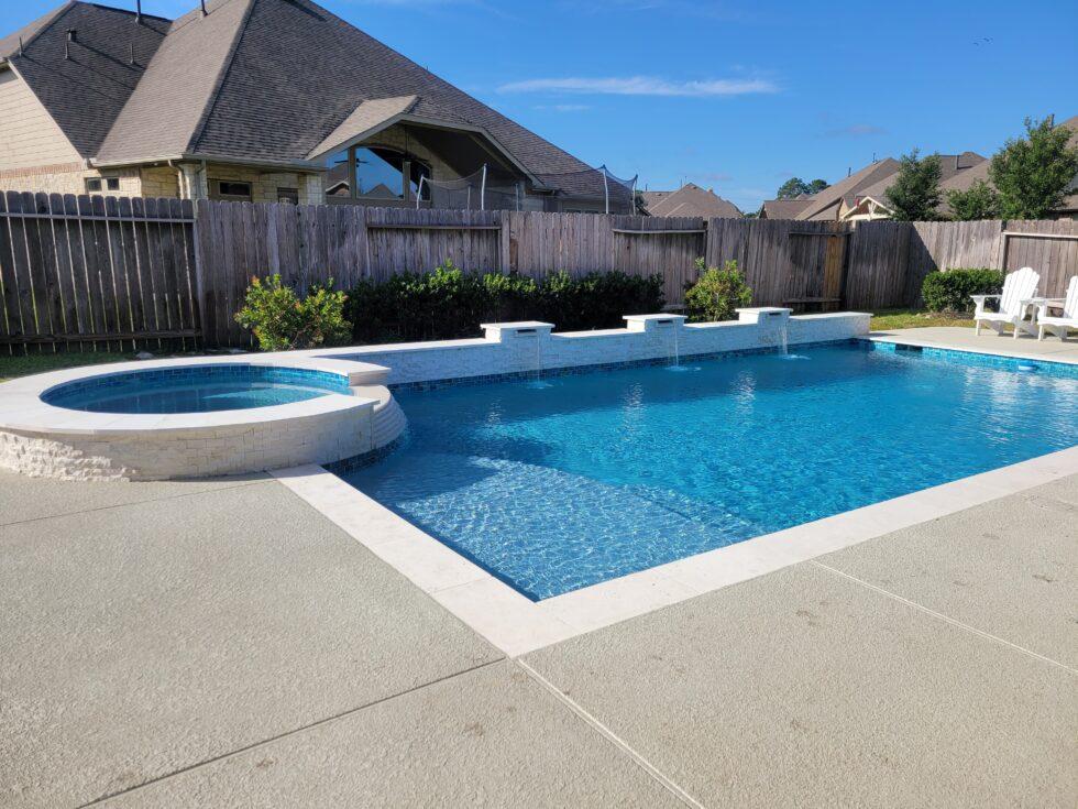 COMMERCIAL LOCAL SERVICE Elegant Custom Pool/Spa in Houston, Texas ...